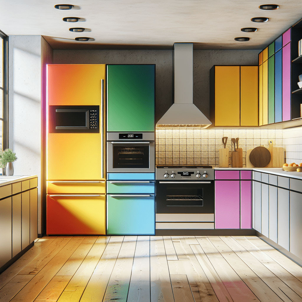 The Impact of Colorful Appliances in Modern Kitchen Design | BonPrix ...