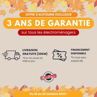 Nouvelles promotions | BonPrix Électroménagers